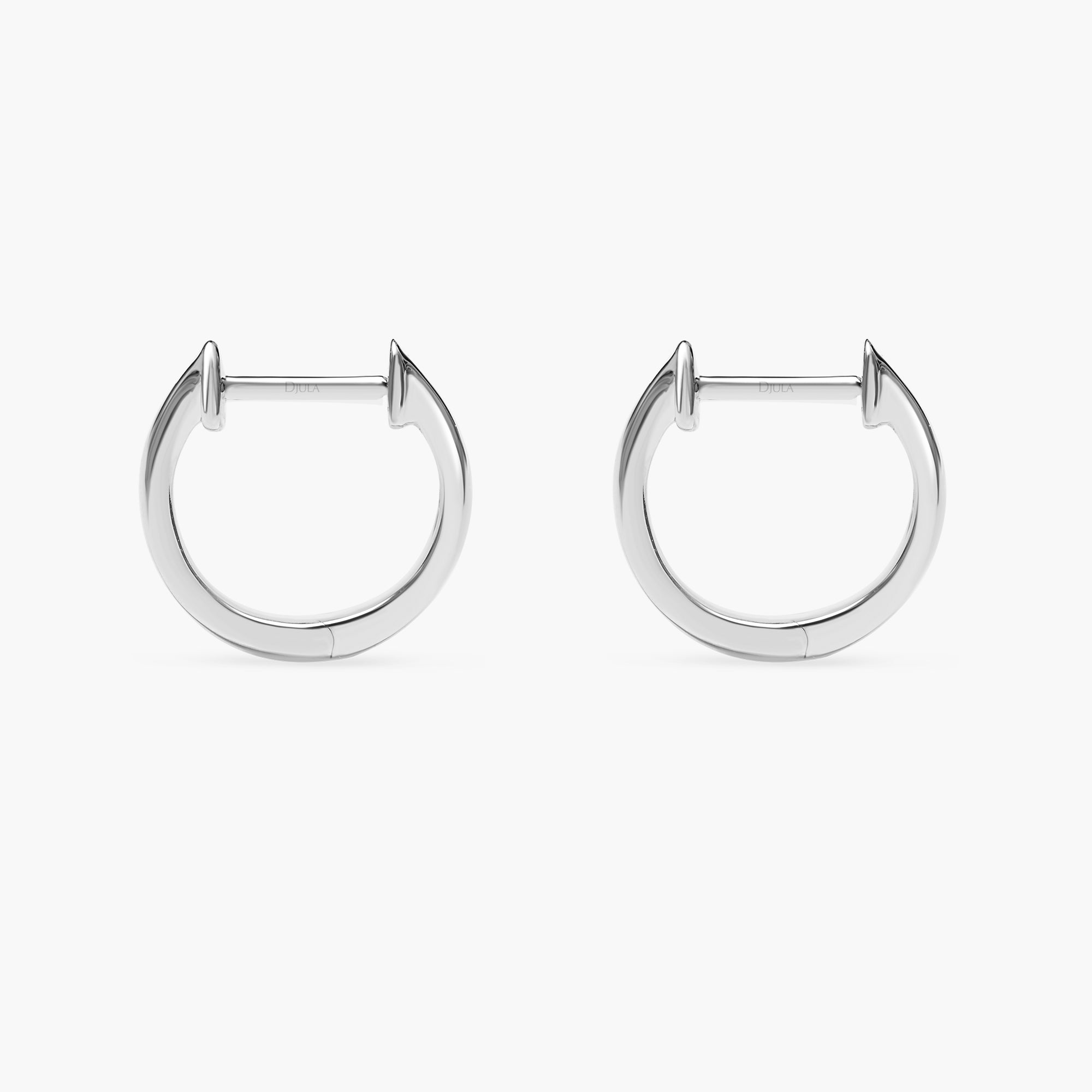 Graphique Gold Baby Hoops in 750/1000 gold. – Djula.fr