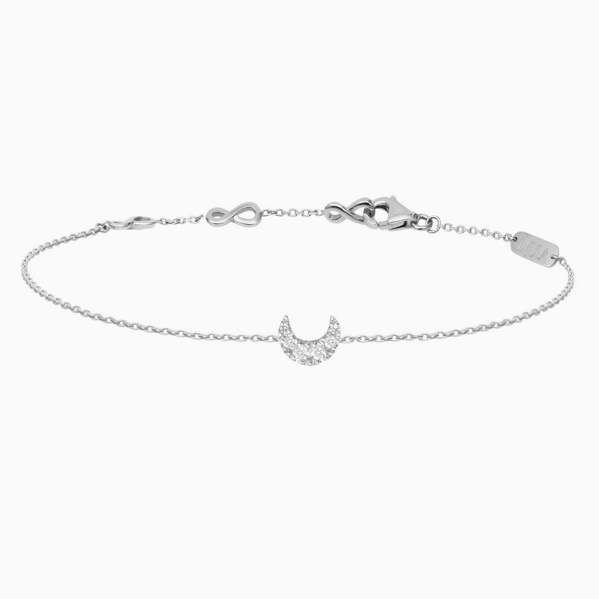 Magic Touch moon bracelet in gold and diamonds – Djula.fr