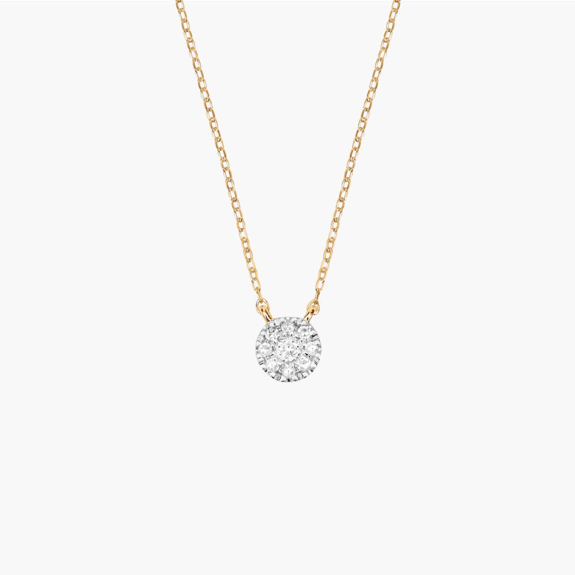 Magic Touch target chain necklace in gold and diamonds – Djula.fr