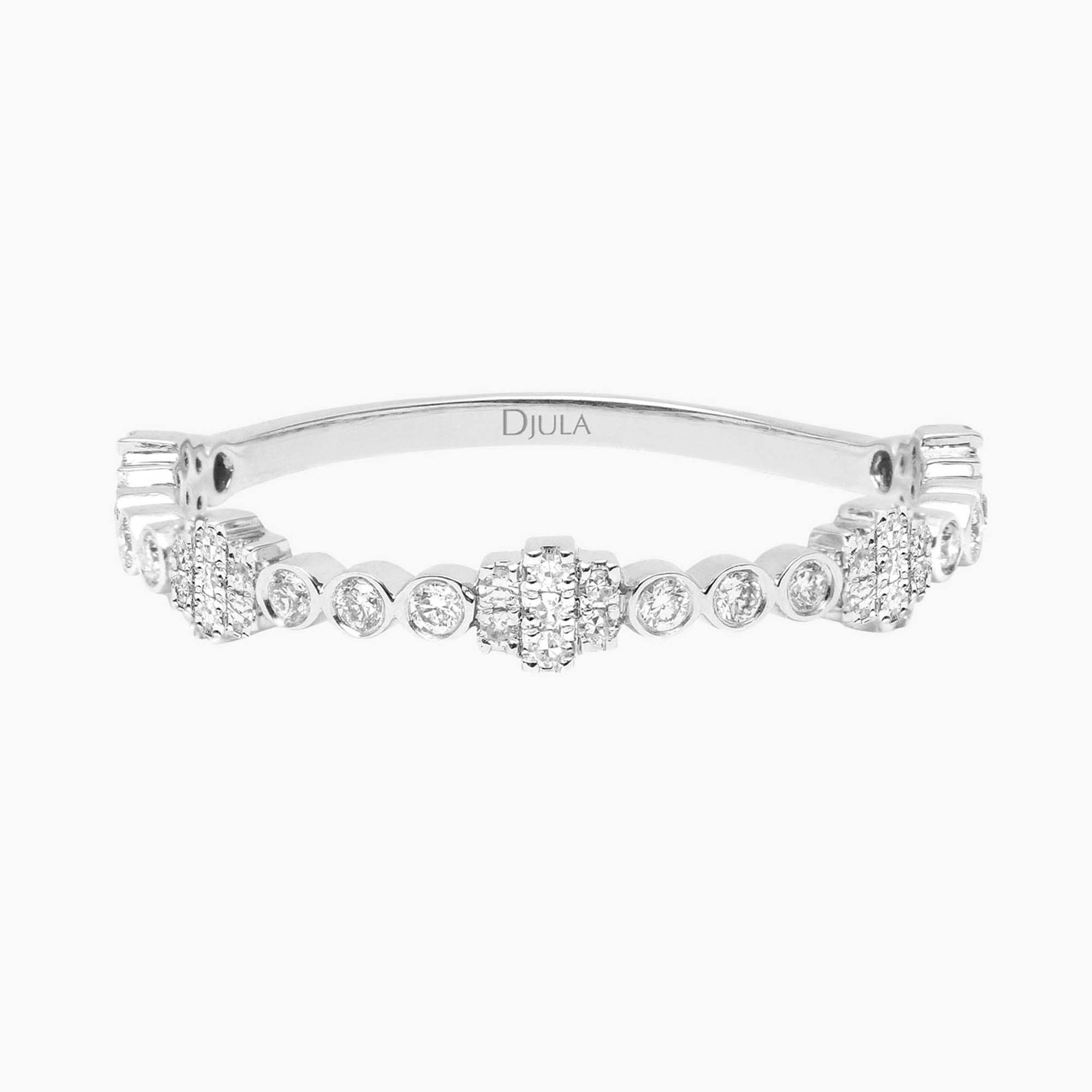 Bague Mix et Match fleur en or et diamants – Djula.fr