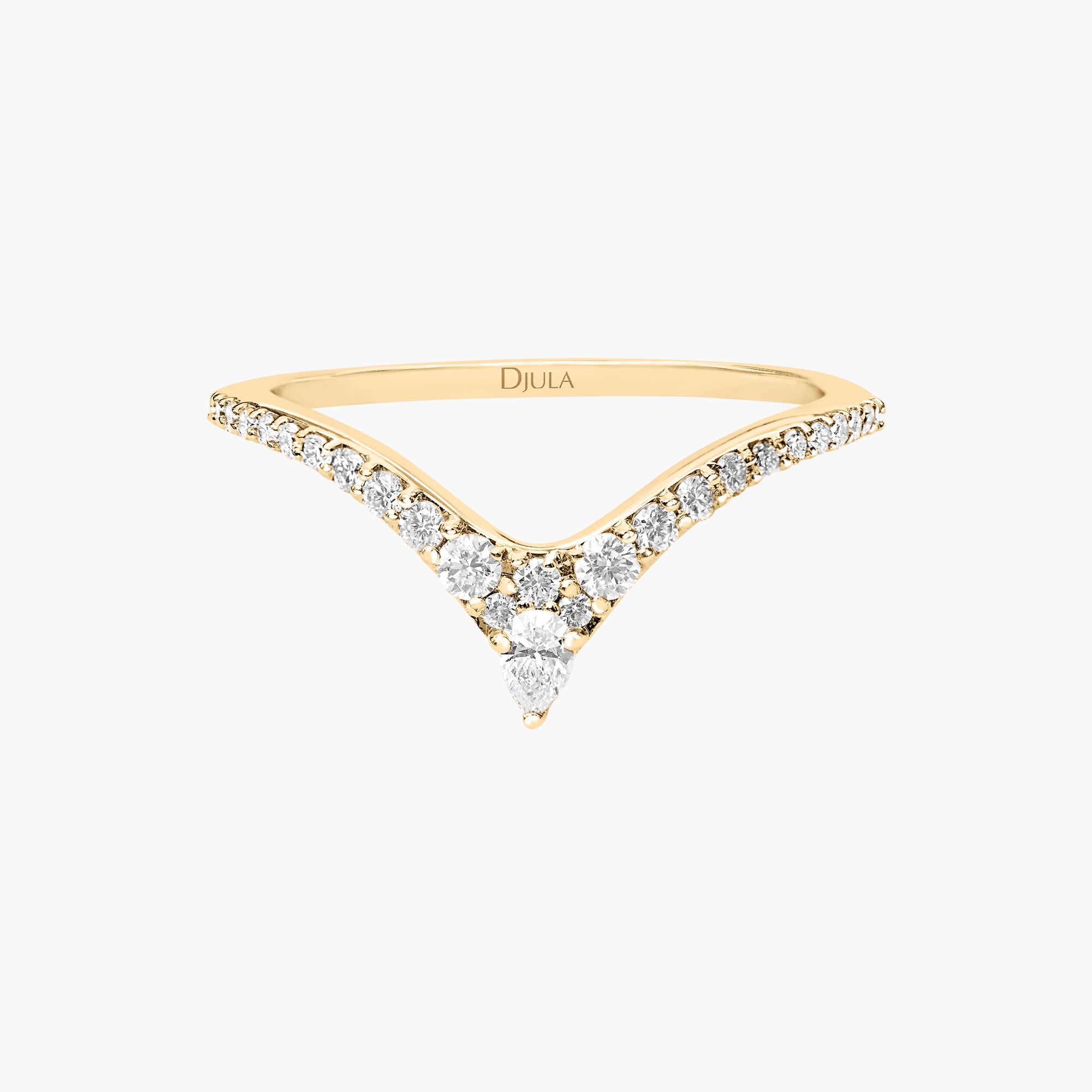 V Diamond Ring - DJULA – Djula.fr